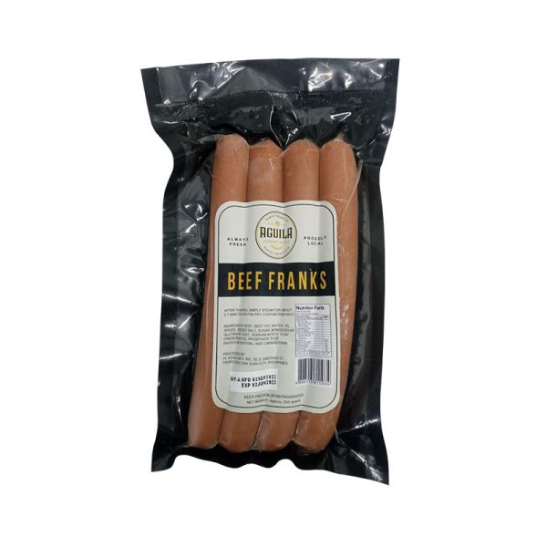 Beef Franks (250g) - PL Aguila Manufacturing Inc.
